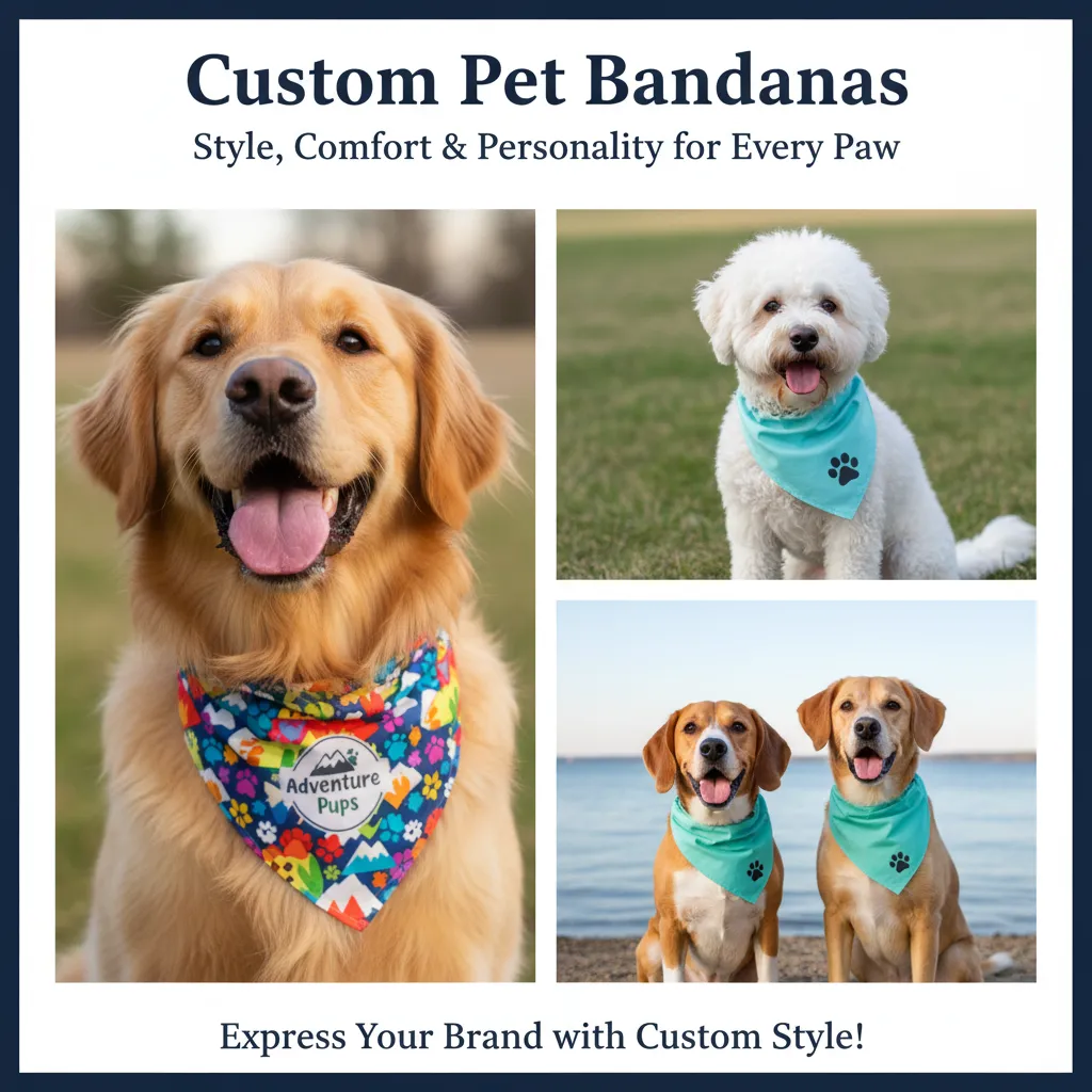 Custom Pet Bandanas Wholesale (Full Color Sublimation) | Ruixing